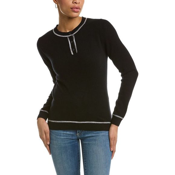 KIER + J | Sweaters | Kier J Henley Cashmere Sweater | Poshmark